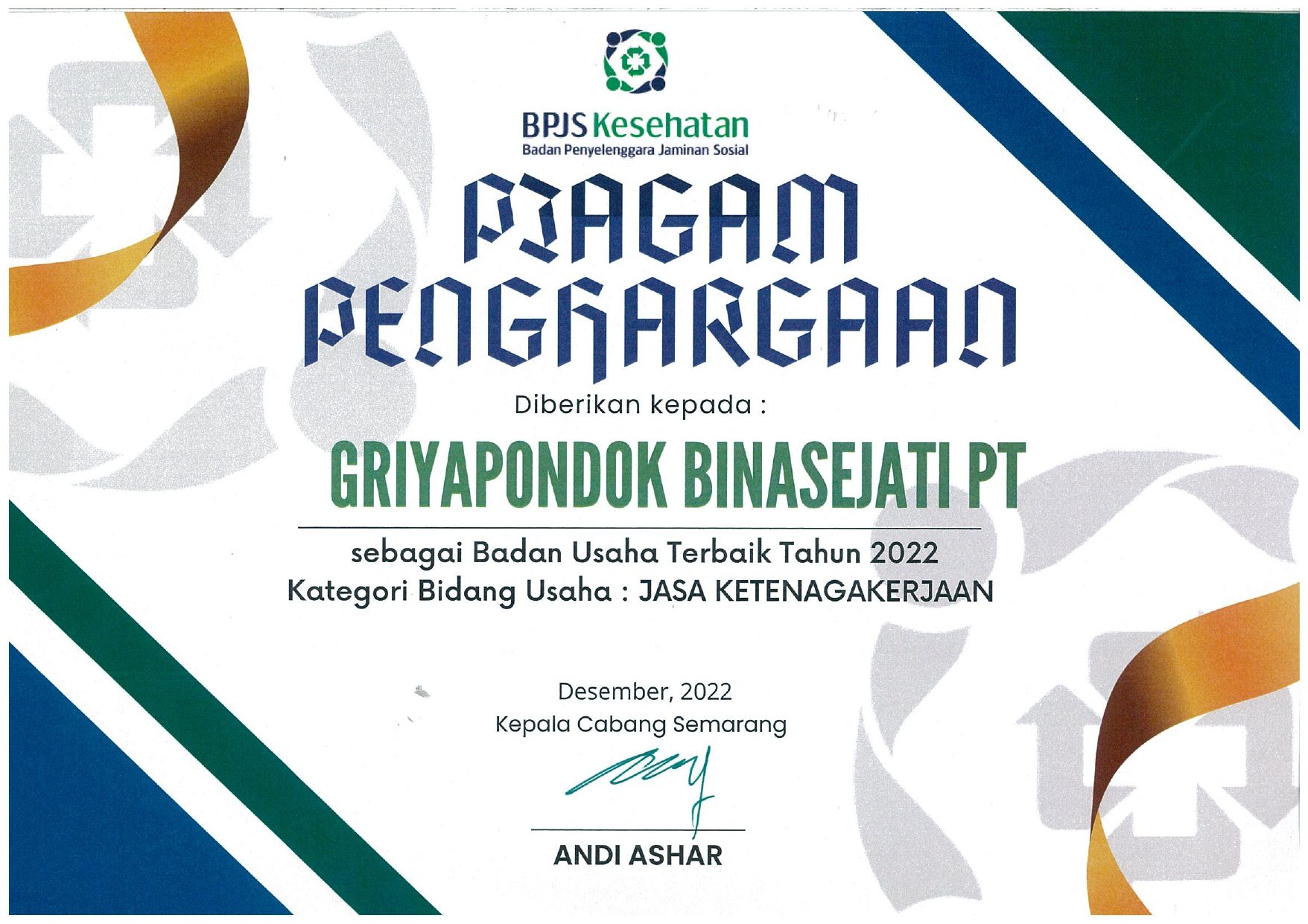 Prestasi - Griya Pondok Binasejati